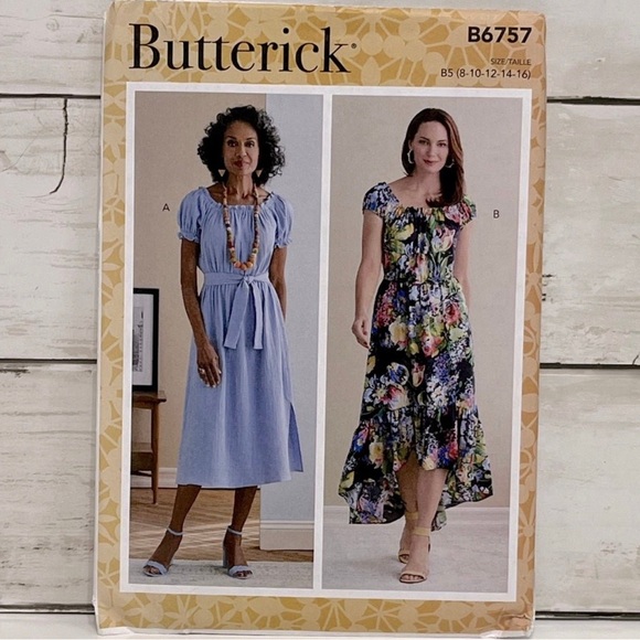 Butterick | Dresses | 5 For 25 Butterick B6757 Womens Sewing Patterns ...